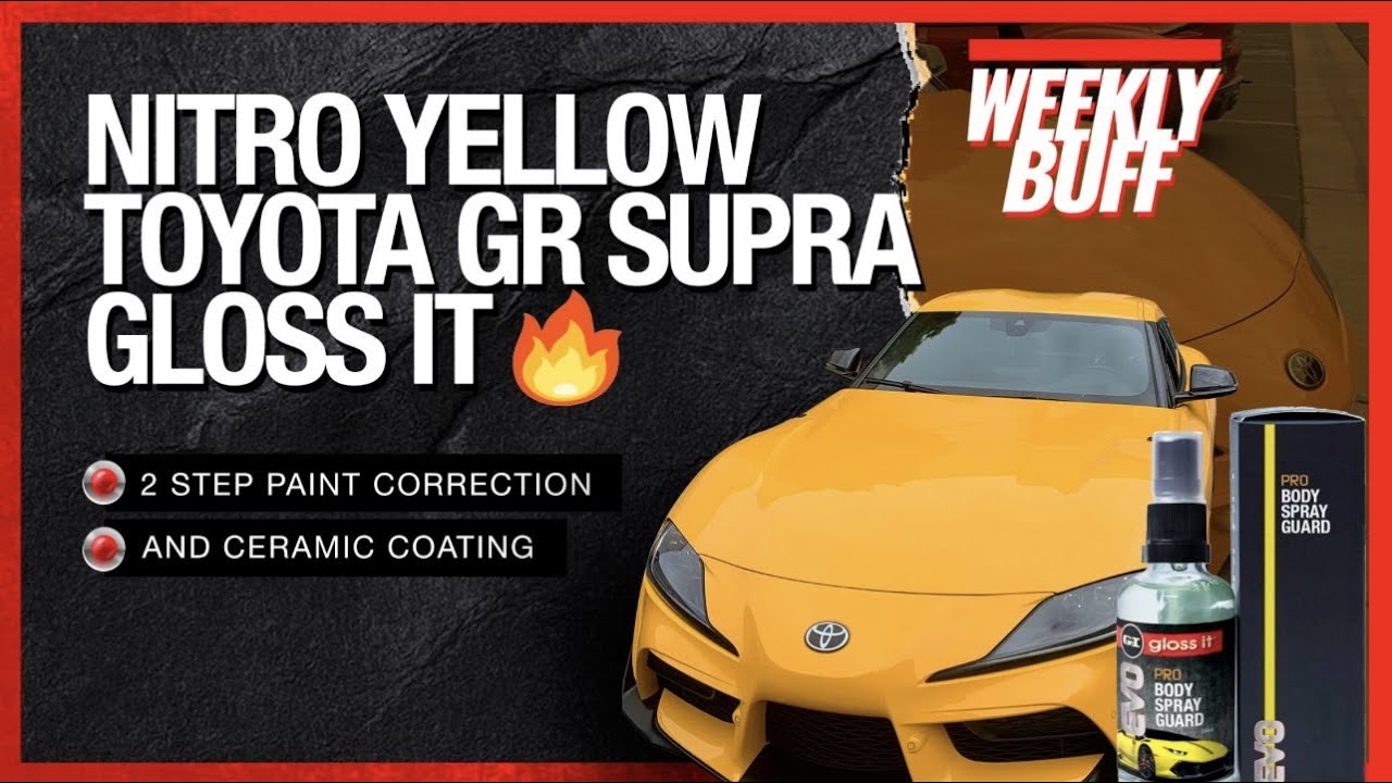 NITRO YELLOW GR SUPRA COMES IN FOR GLOSS IT MAGIC PAINT CORRECTON AND ...